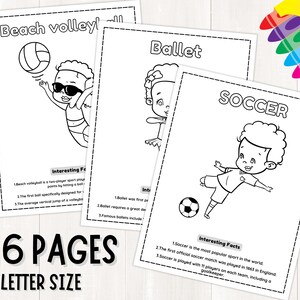 Printable Sports Coloring Pages for Kids | Interesting Facts About ...