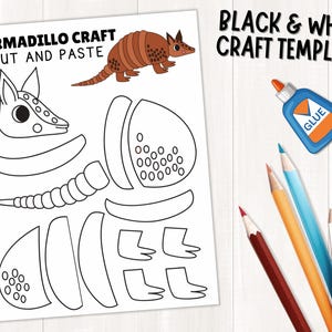 Printable Armadillo Craft for Kids | Build an Armadillo | Summer ...