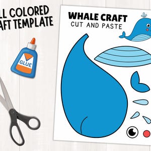 Printable Whale Craft | Build a Paper Wale Craft Activity | Ocean ...
