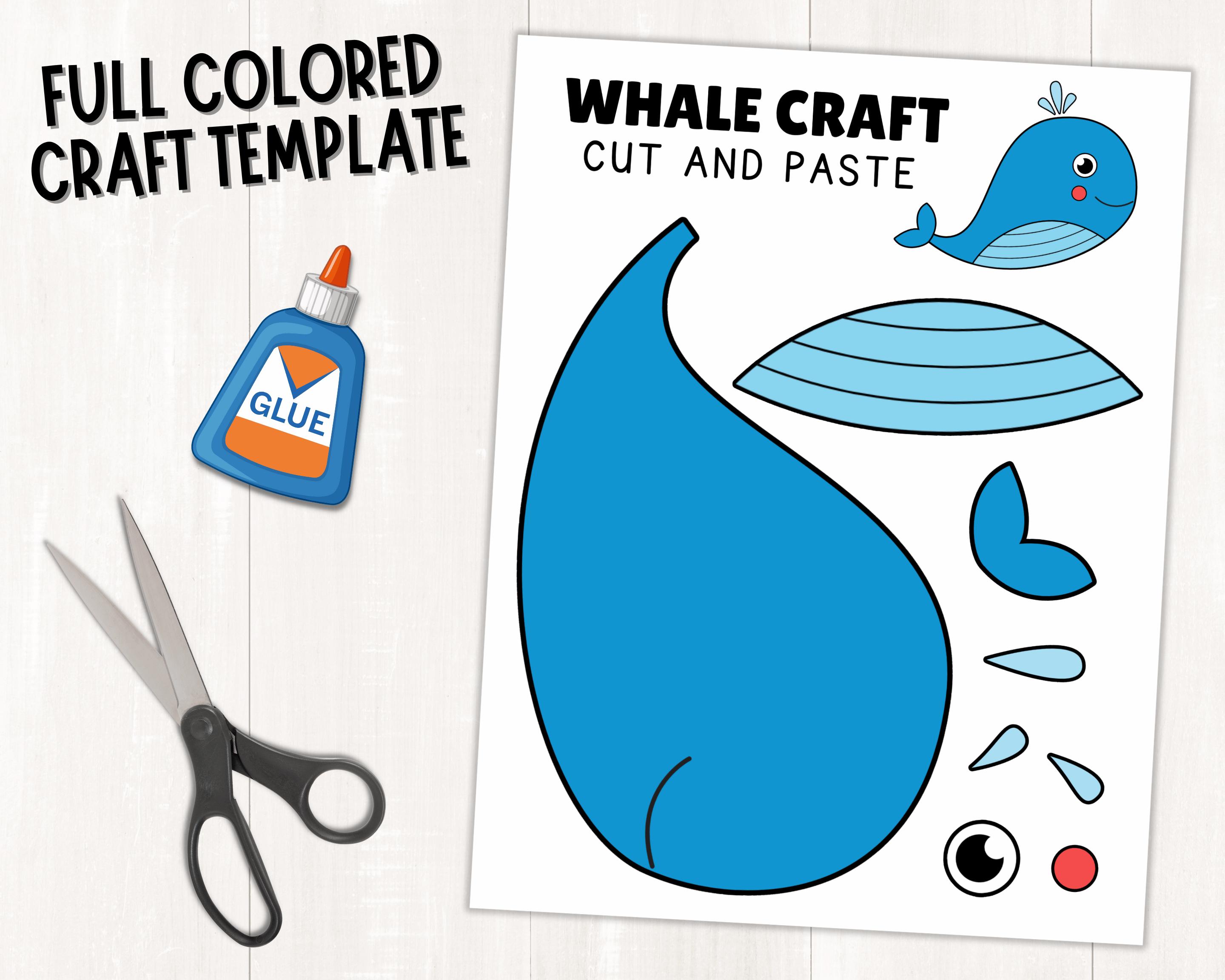 Printable Whale Craft | Build a Paper Wale Craft Activity | Ocean ...