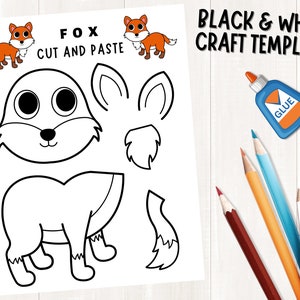 Printable Fox Craft Template for Kids | Forest Animal Crafts | Build a ...