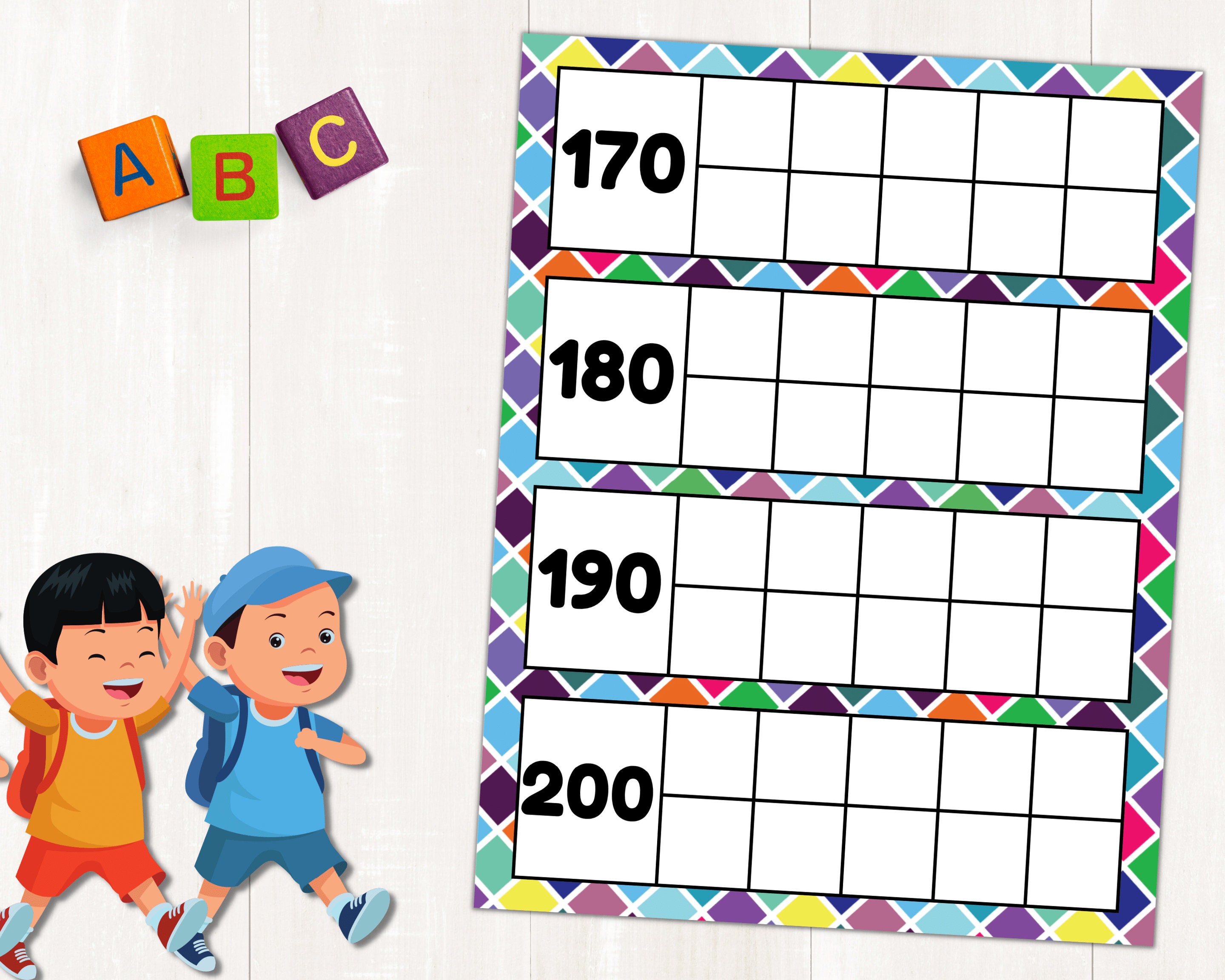 Calendar Ten Frames | Counting the Days of School | Back to School ...