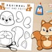 Printable Squirrel Craft Template Forest Animal Craft Fall Activities ...