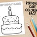 Printable Birthday Cake Craft Template for Kids | Birthday Activities ...