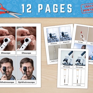 Medical Tools Printable Flashcards | Medical Instruments 3-parts Cards ...