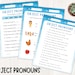 Subject, Object, and Possessive Pronouns Printable Worksheets, Pronouns ...