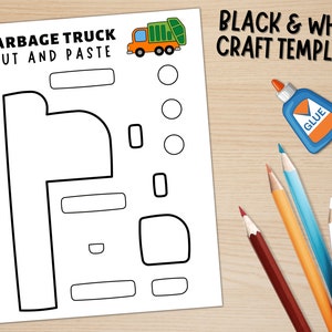 Printable Garbage Truck Craft | Earth Day Craft Activity | Garbage ...