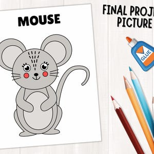 Printable Mouse Craft Template | Pet Craft Activity | Animal Craft ...