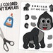 Printable Gorilla Craft for Kids Forest Animal Craft Zoo Animal Craft ...
