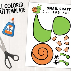 Printable Snail Craft for Kids | Spring Activities | Build a Snail ...