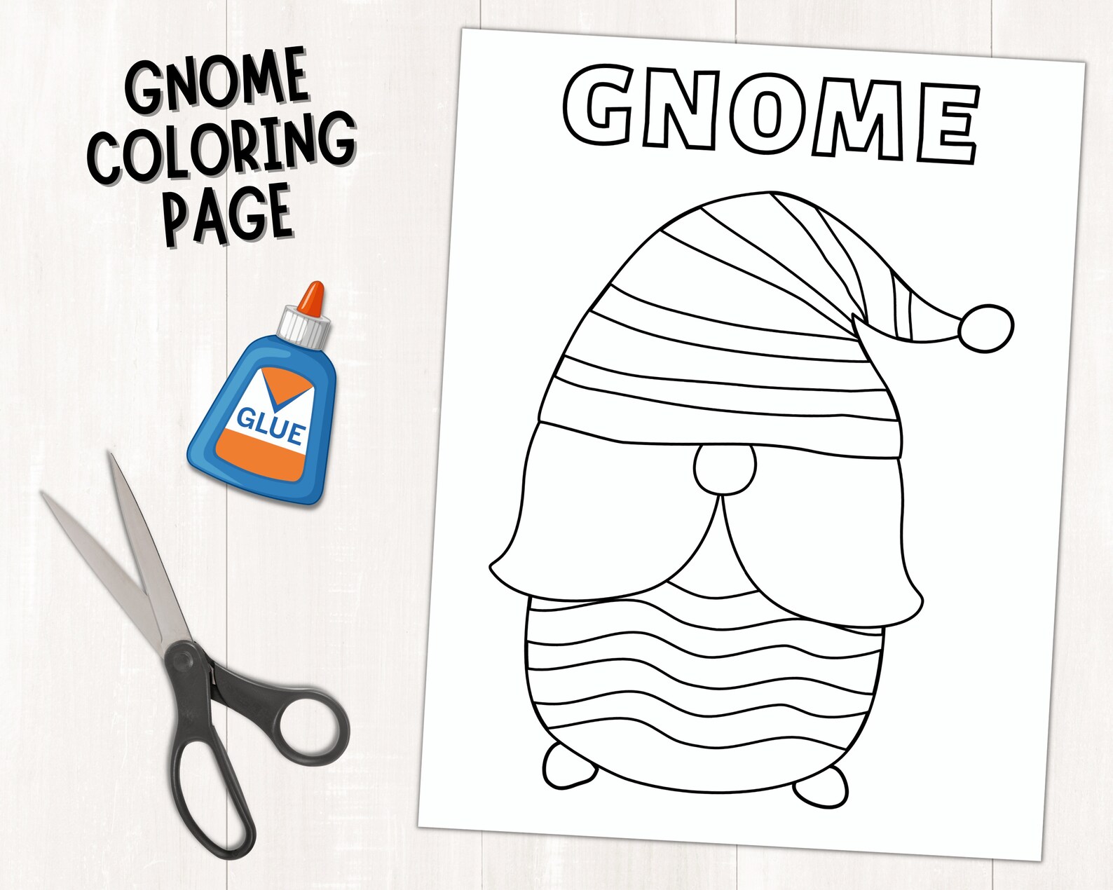 Printable Easter Gnome Craft Build a Gnome Spring Gnome Craft Activity ...