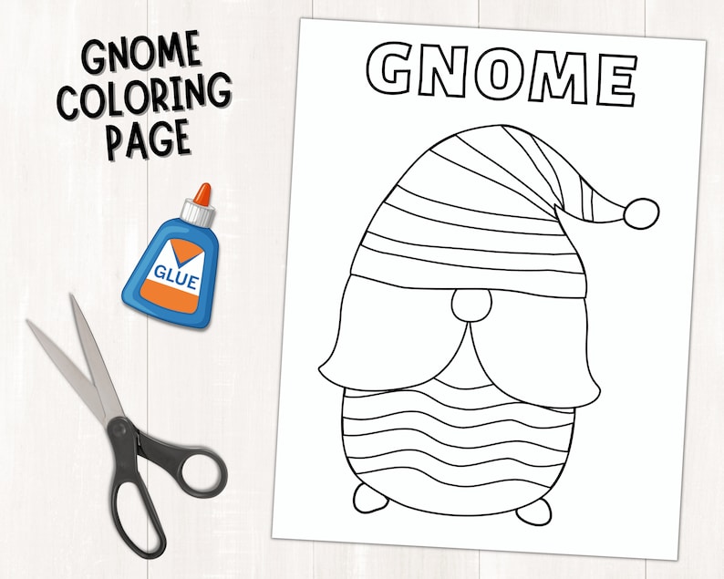 Printable Easter Gnome Craft Build a Gnome Spring Gnome Craft Activity ...