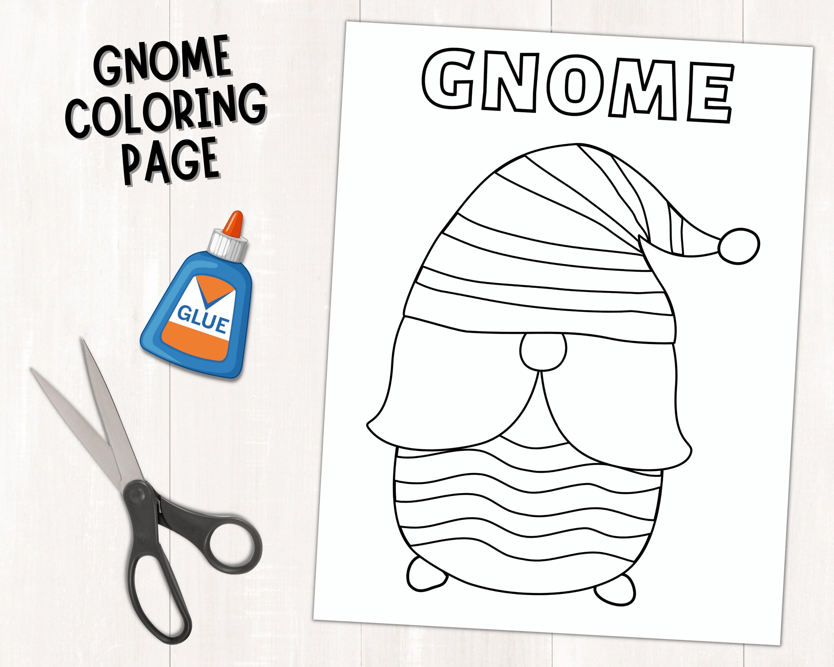 Printable Easter Gnome Craft Build a Gnome Spring Gnome Craft Activity ...