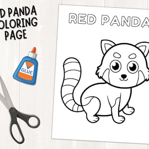 Build a Red Panda Craft | Forest Animal Craft | Color, Cut, and Glue ...