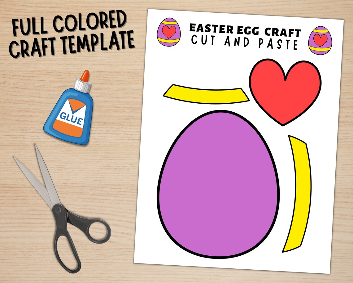 Easter Egg Craft Activity Spring Craft Easter Activities Printable ...