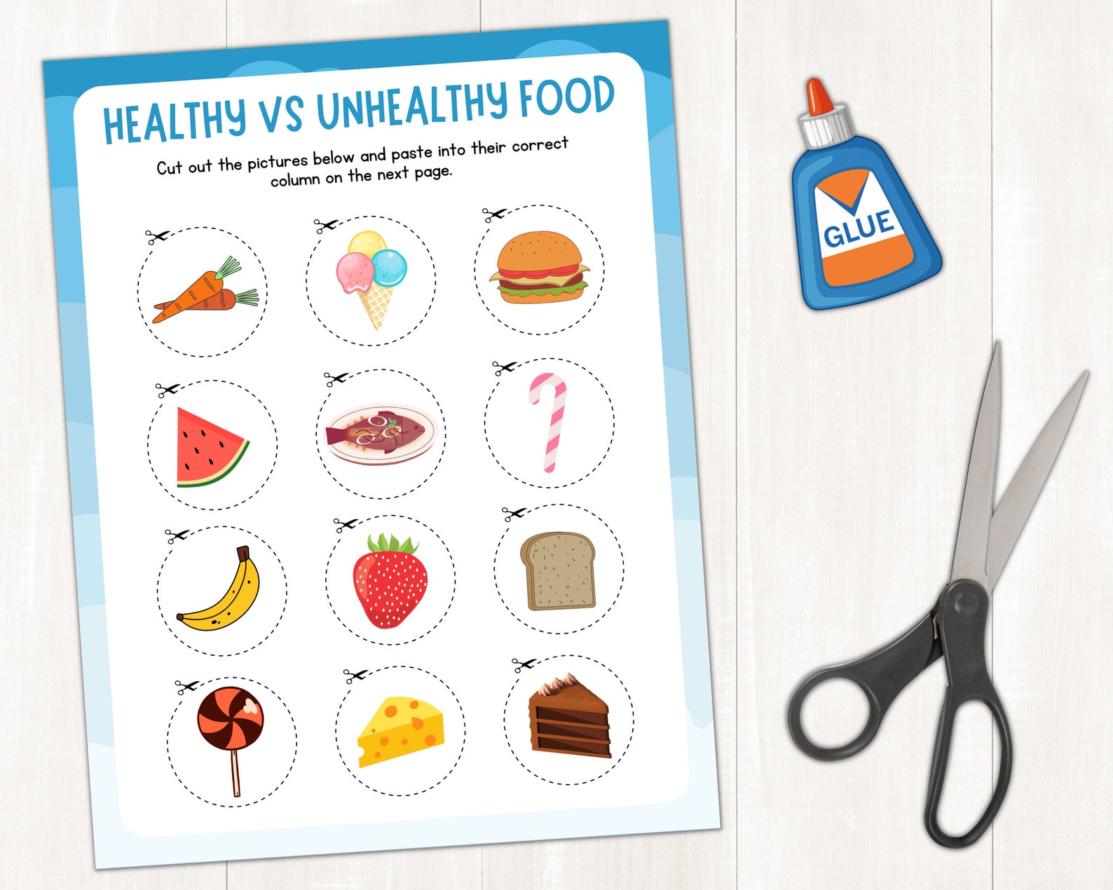 Healthy and Unhealthy Food Sorting Activity, Healthy or Unhealthy Food ...