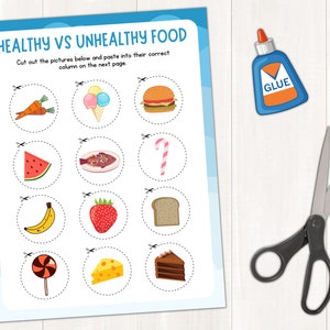 Healthy and Unhealthy Food Sorting Activity, Healthy or Unhealthy Food ...