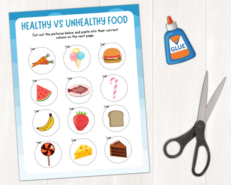 Healthy and Unhealthy Food Sorting Activity, Healthy or Unhealthy Food ...