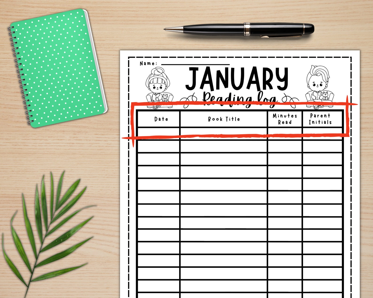 Monthly Reading Logs for Kids, Printable Monthly Reading Tackers ...