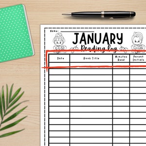 Monthly Reading Logs for Kids, Printable Monthly Reading Tackers ...