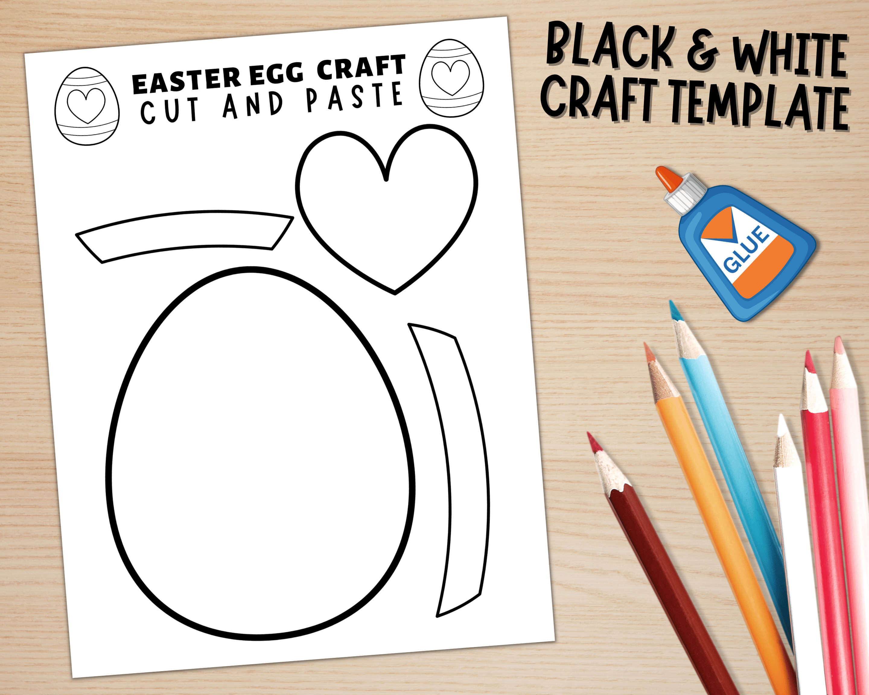 Easter Egg Craft Activity Spring Craft Easter Activities Printable ...