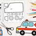 Printable Ambulance Craft, Transportation Craft, Build an Ambulance ...