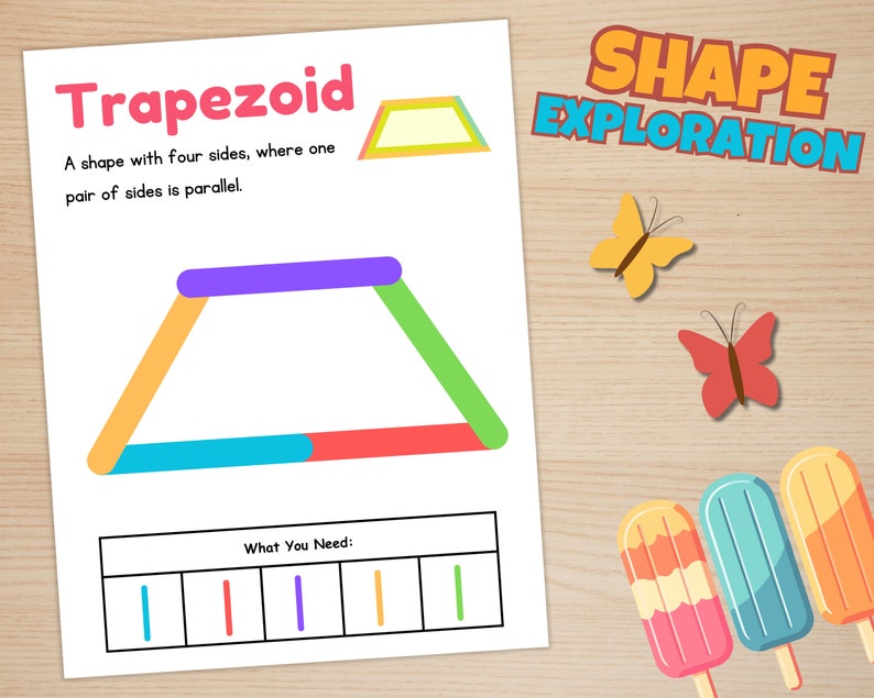 2d Shapes Popsicle Sticks Activity | 2d Shape Building | Printable for ...