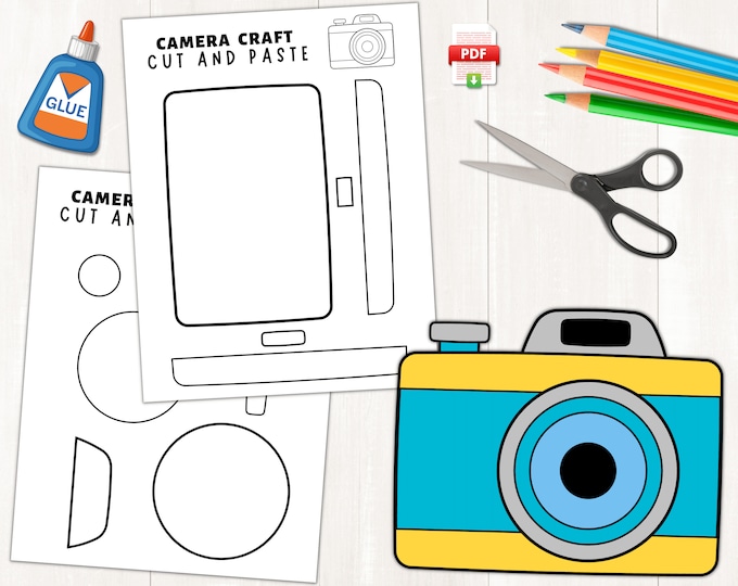 Printable Camera Craft for Kids Photography Worksheet Preschool Camera ...