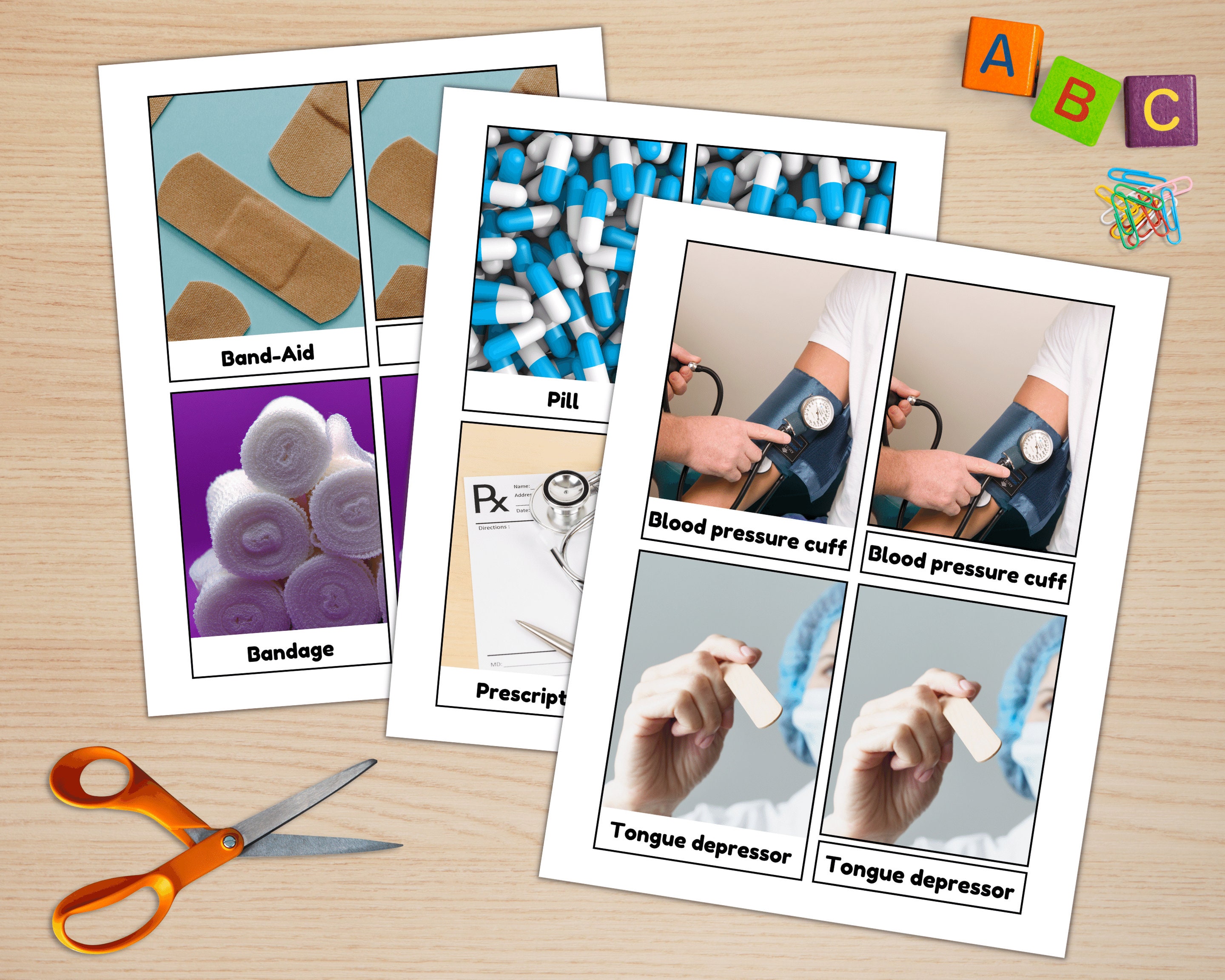 Medical Tools Printable Flashcards Medical Instruments 3-parts Cards ...