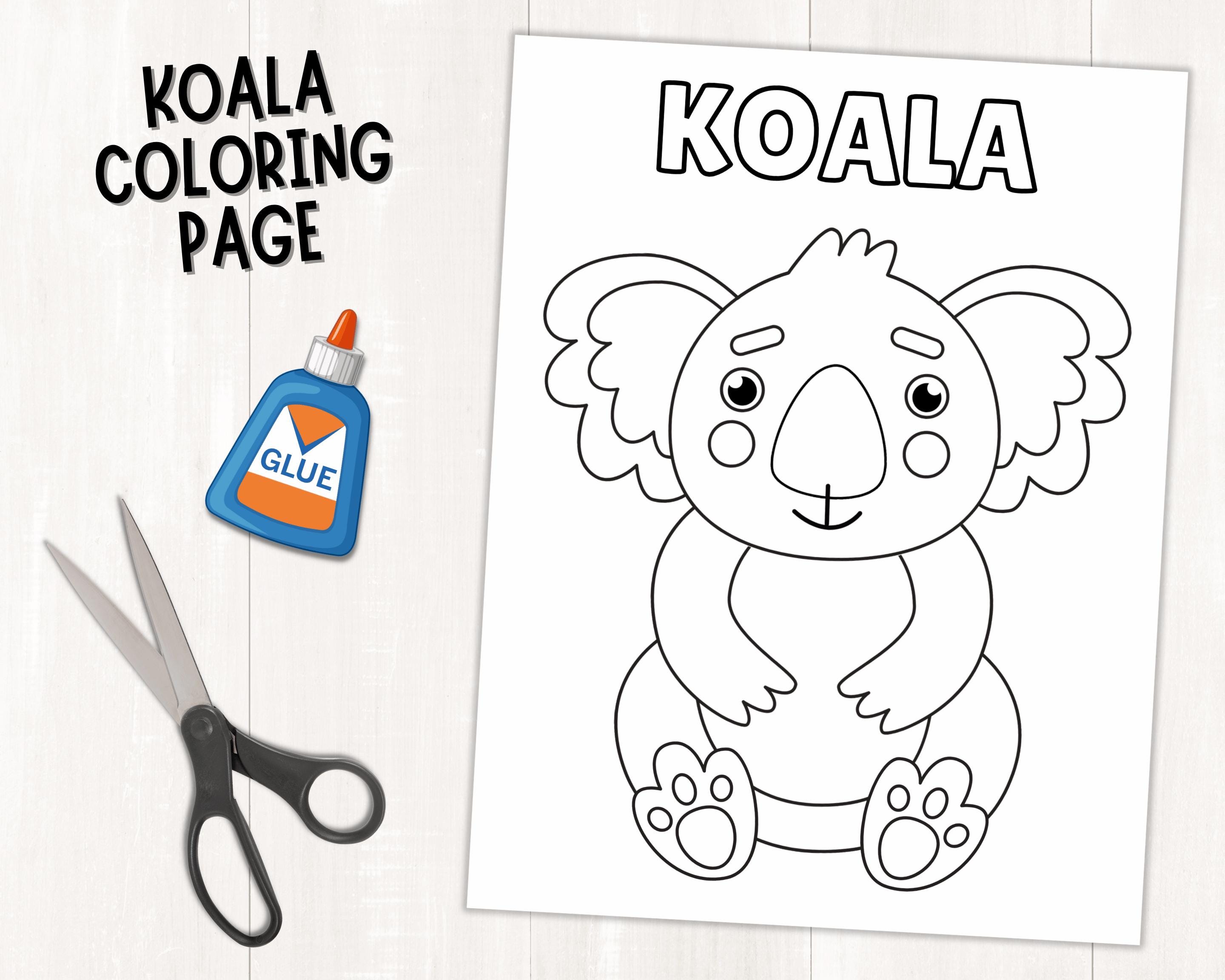 Printable Koala Craft Template for Kids | Australia Day Activities ...