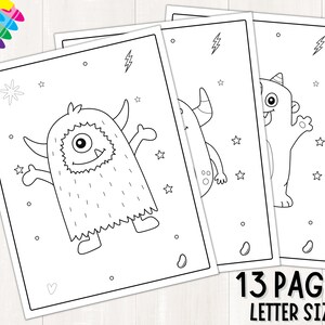Printable Monsters Coloring Pages | Halloween Activities | Halloween ...