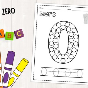 Number Dot Marker 0-10 Worksheets | Counting Do-a-dot Printables ...