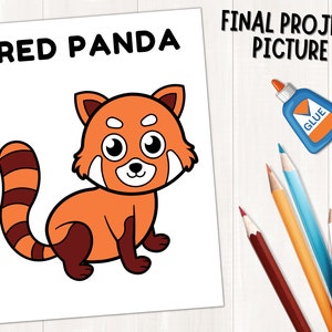 Build a Red Panda Craft | Forest Animal Craft | Color, Cut, and Glue ...
