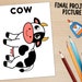 Printable Cow Craft Farm Animal Craft Farm Activities Color, Cut, and ...