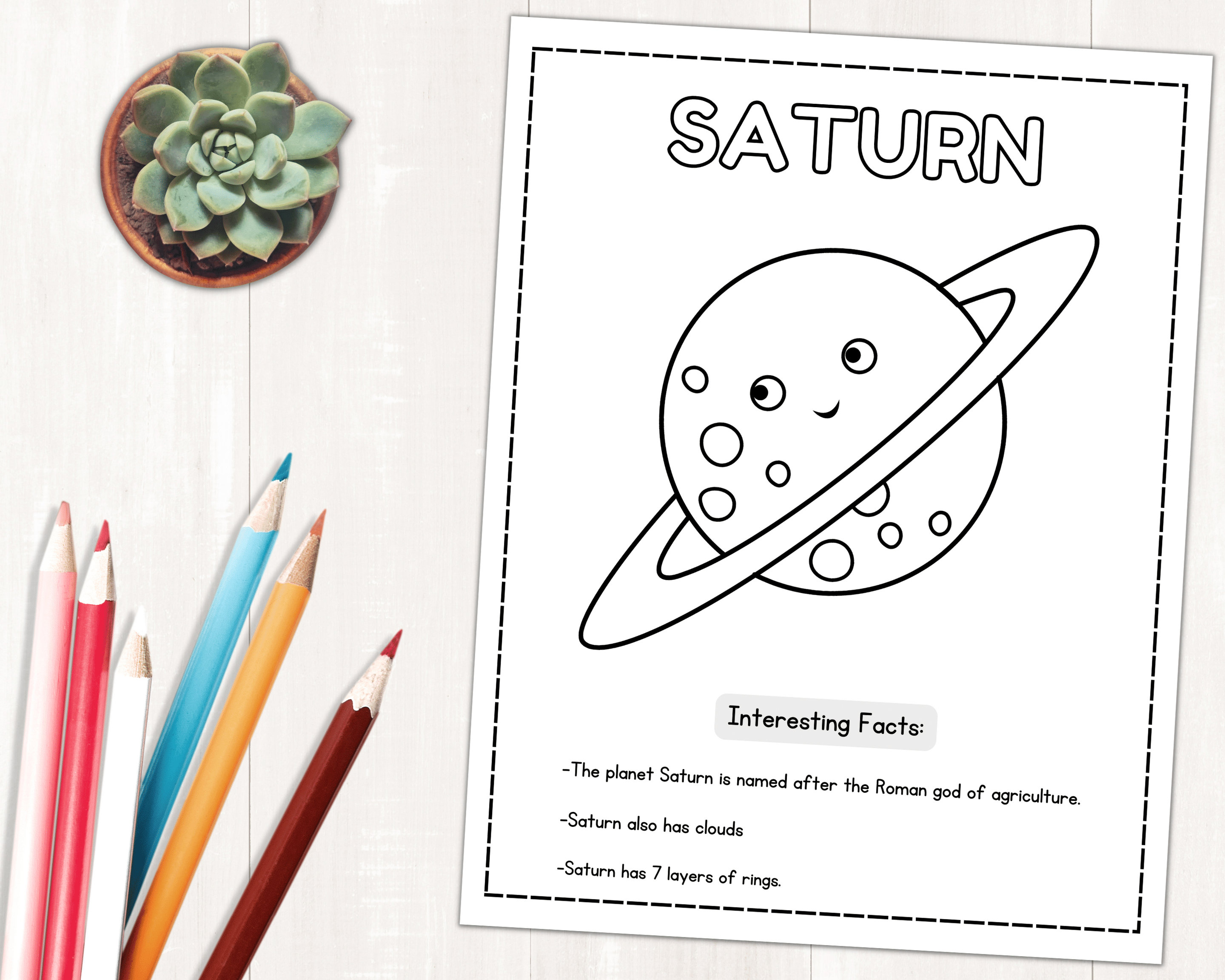 Printable Solar System Coloring Pages Interesting Facts About the ...