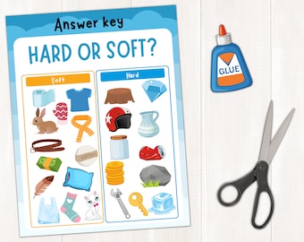 Hard And Soft Objects Printable Worksheets