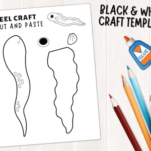 Eel Craft Template for Kids | Sea Life Activities | Ocean Animal Craft ...