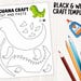 Printable Iguana Craft Template | Rainforest Animal for Kids | Reptile ...