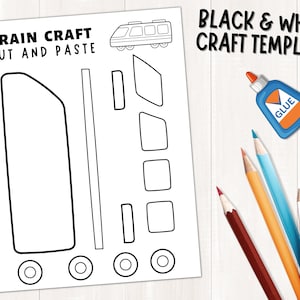 Printable Train Craft | Transportation Craft | Build a Train | Cut and ...