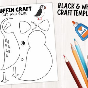 Puffin Craft Printable | Arctic Animal Activity for Kids | Puffin ...