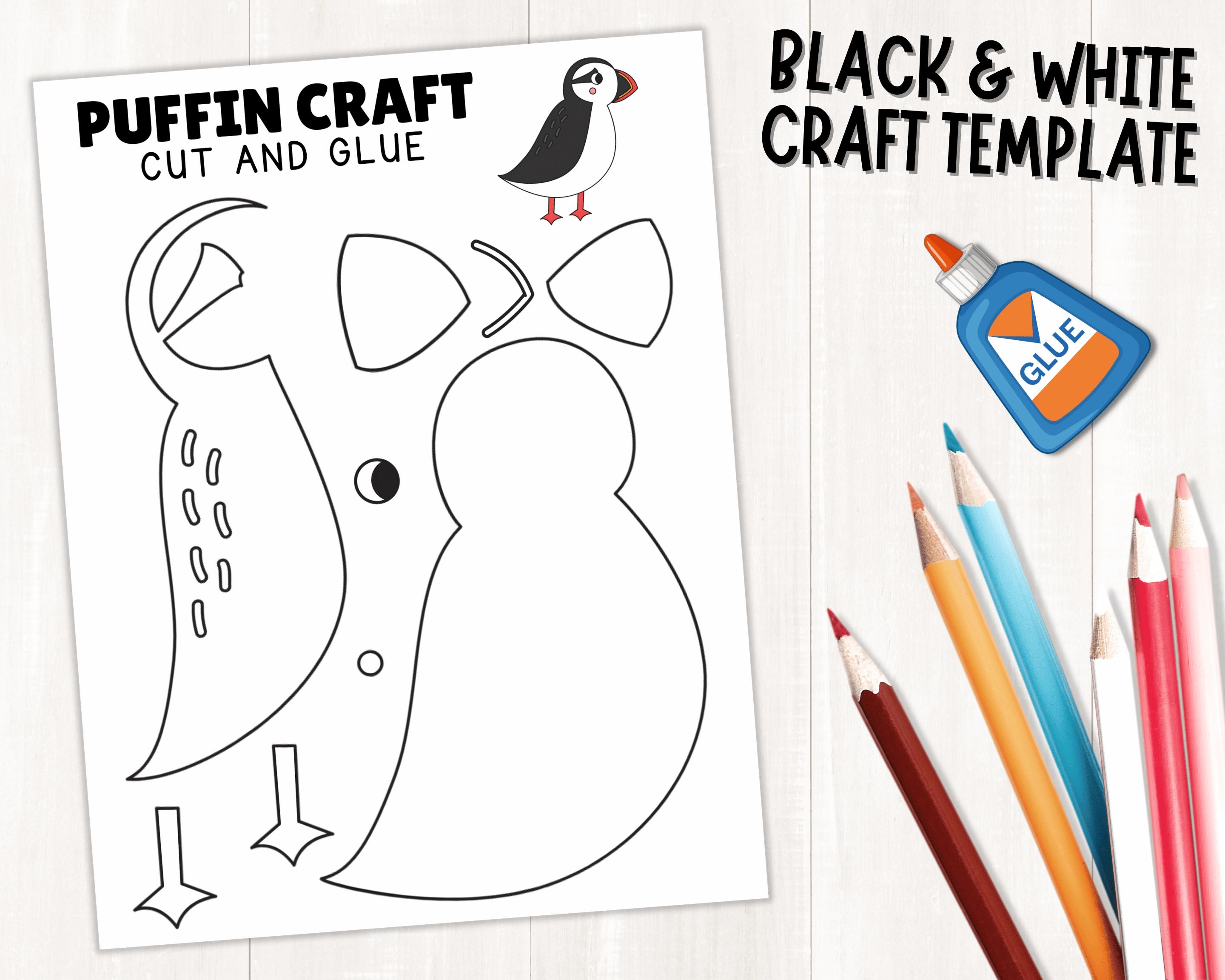 Puffin Craft Printable | Arctic Animal Activity for Kids | Puffin ...