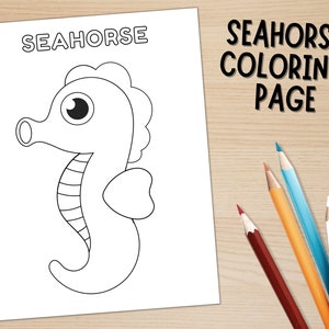 Seahorse Craft | Sea Life Activities | Ocean Animal Craft | Cut & Paste ...