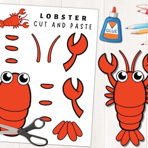 Lobster Craft for Kids | Ocean Habitat Activities | Ocean Animal Craft ...