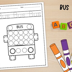 Transportation Do-a-dot Printables | Vehicles Dot Markers | Tracing ...