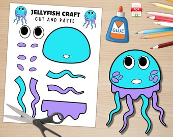 Jellyfish Craft Patterns Ocean Animals Activity Sea Life Ocean Habitat ...