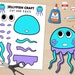 Jellyfish Craft Sea Life Activity Ocean Animals Craft Cut & Paste ...