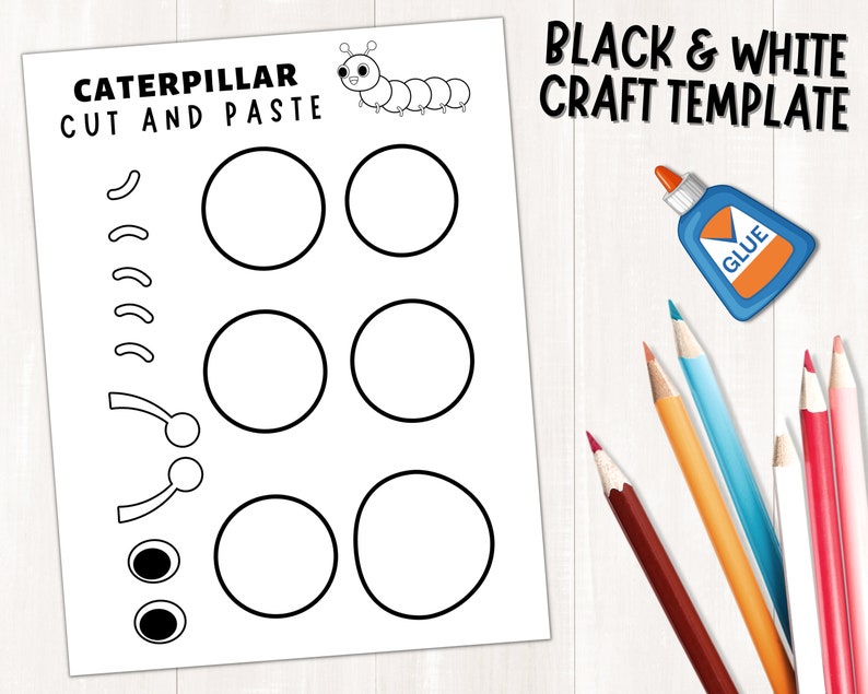 Printable Caterpillar Craft, Spring Activities, Insect Craft ...