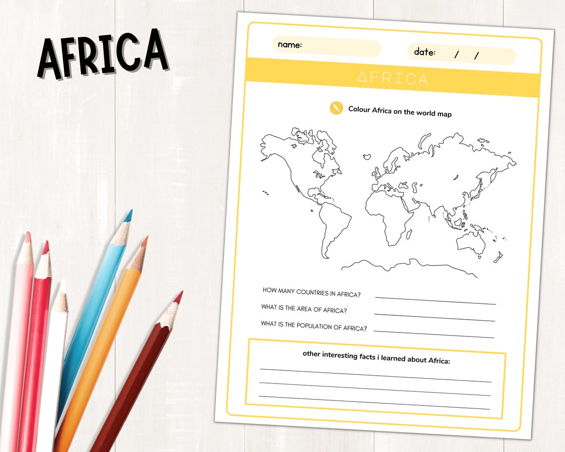 The 7 Continents of the World Worksheets Continents Labeling Worksheet ...