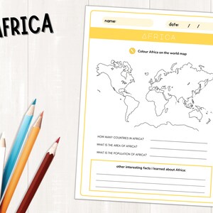 The 7 Continents of the World Worksheets | Continents Labeling ...
