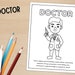 Printable Jobs Coloring Pages With Interesting Facts Occupations ...